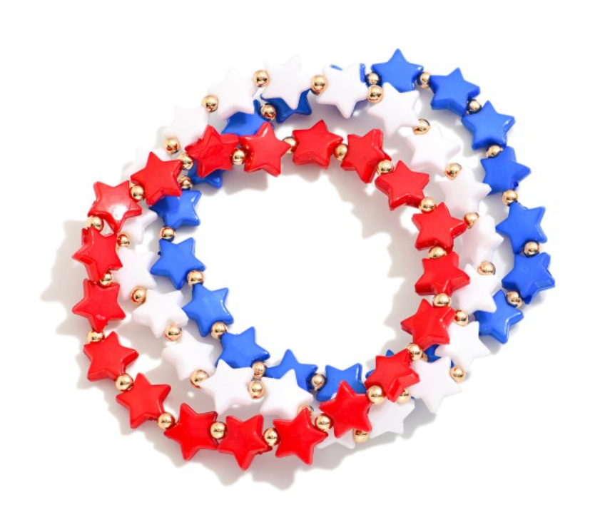 Red, White, & Blue Star Stack Bracelets – Sister Swank Boutique
