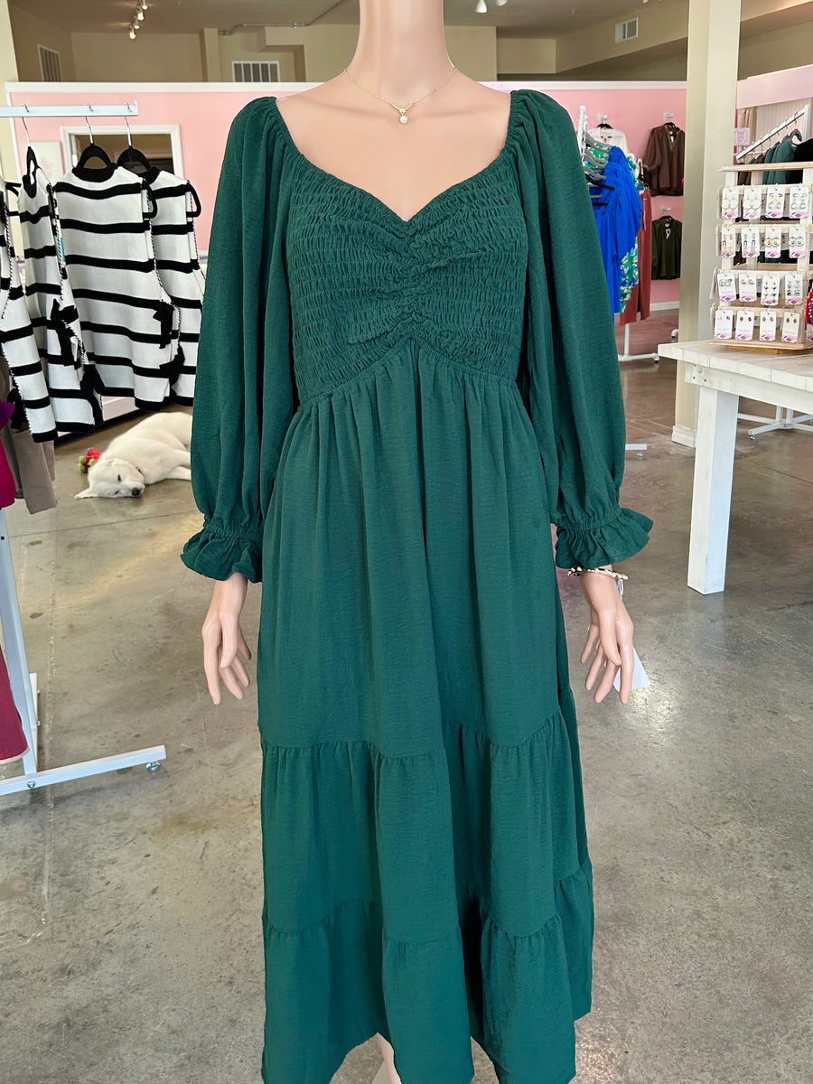 The Crisp Air Dress - Green – Sister Swank Boutique