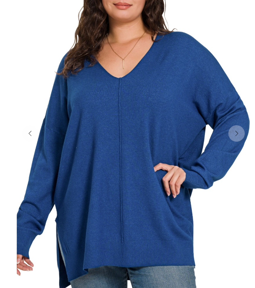 Good To Go Sweater - Navy – Sister Swank Boutique